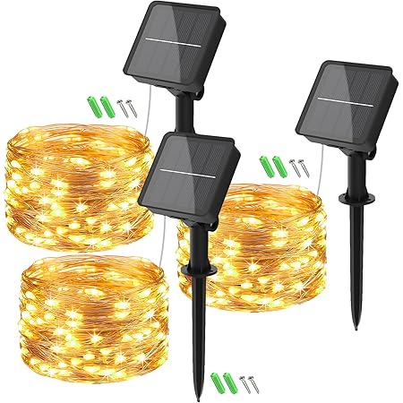 btfarm Solar String Lights Outdoor Garden 1Pack, 15M 150LED Outdoor ...