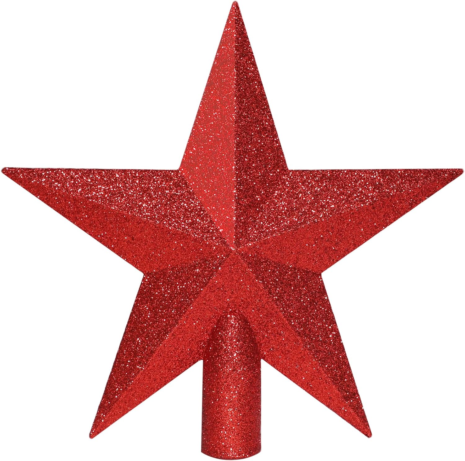 Amazon.com: Annecy Christmas Tree Topper - 8" Red Star Tree Topper ...