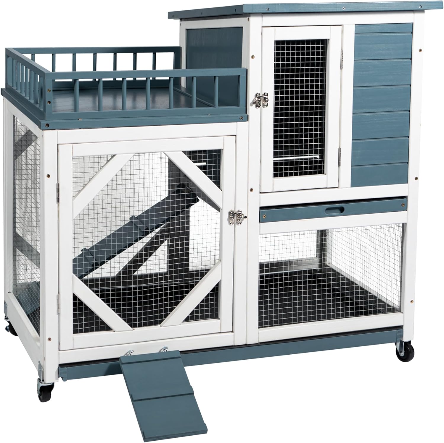 Amazon.com : ComfyCorner Outdoor Rabbit Hutch with Waterproof Roof ...