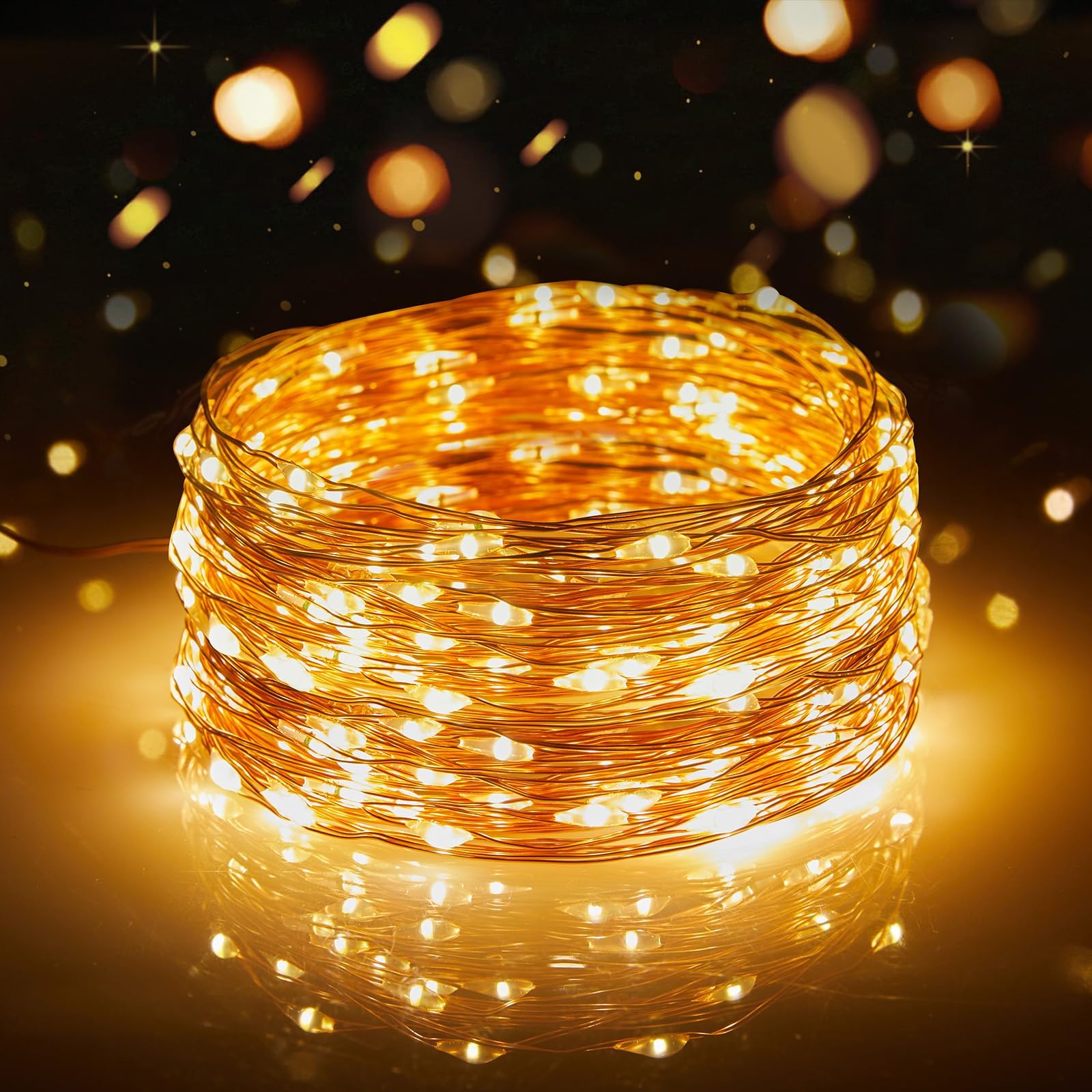 Snapklik.com : Minetom Fairy Lights Plug In, 40Ft 120 LED Waterproof ...