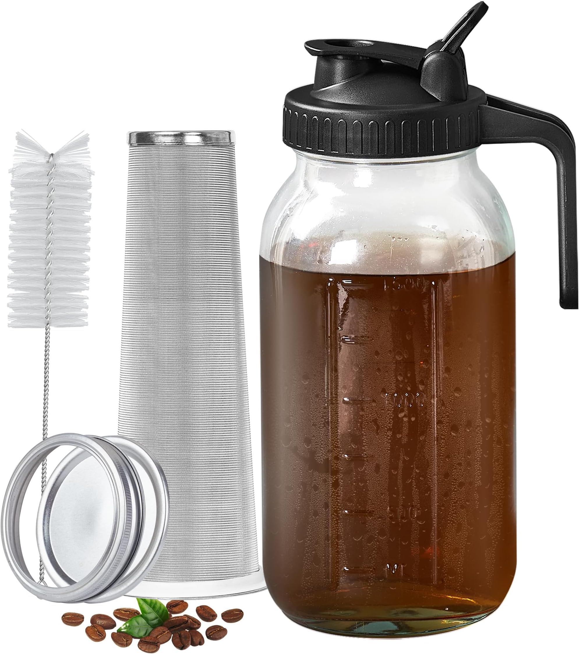 Amazon.com: Gawerk Cold Brew Coffee Maker, 1.1L/37oz Iced Tea Fruit ...