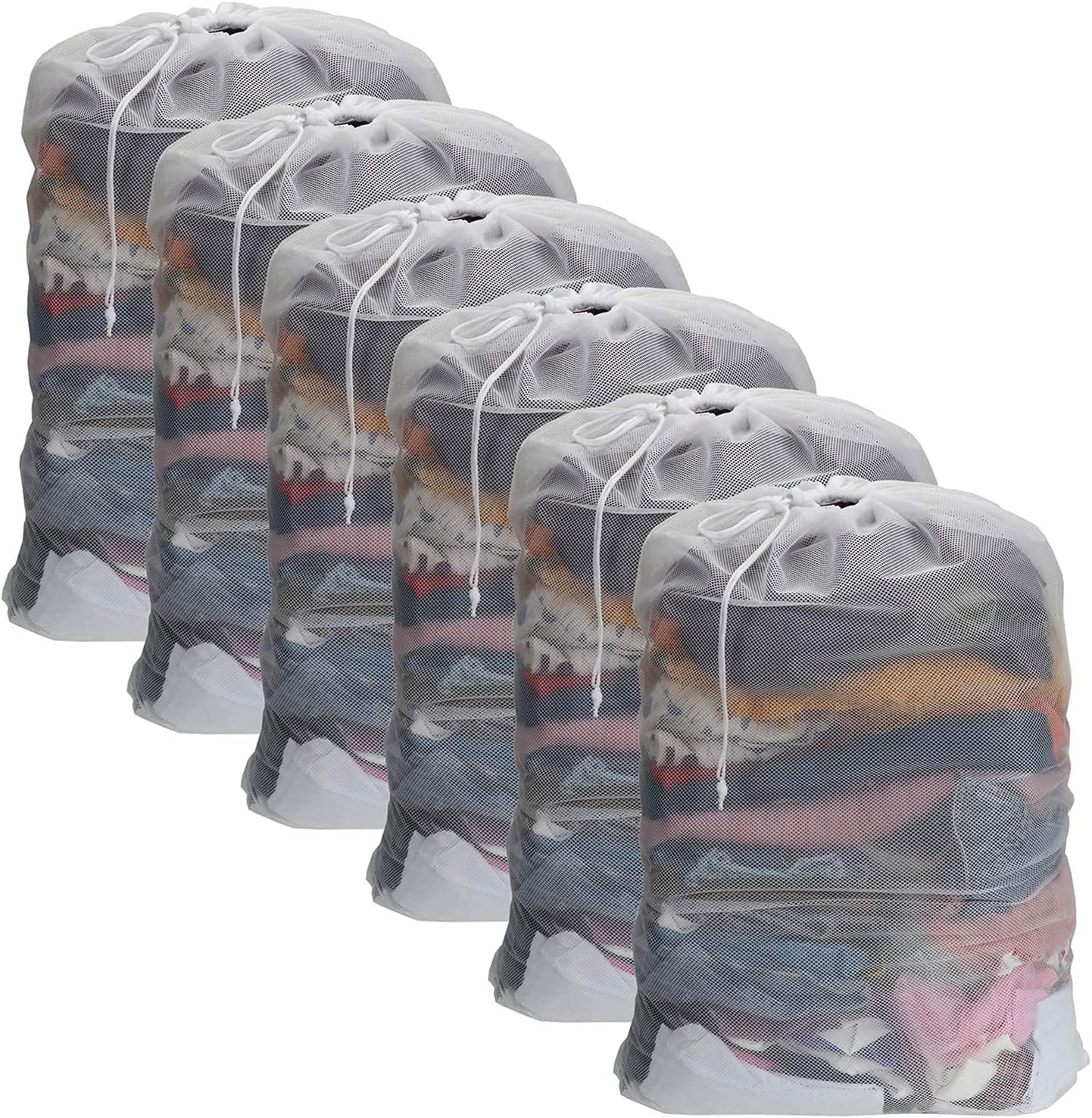 100 x Net Woven Sacks Logs Kindling Wood Log Vegetables Mesh Bags 60 cm ...