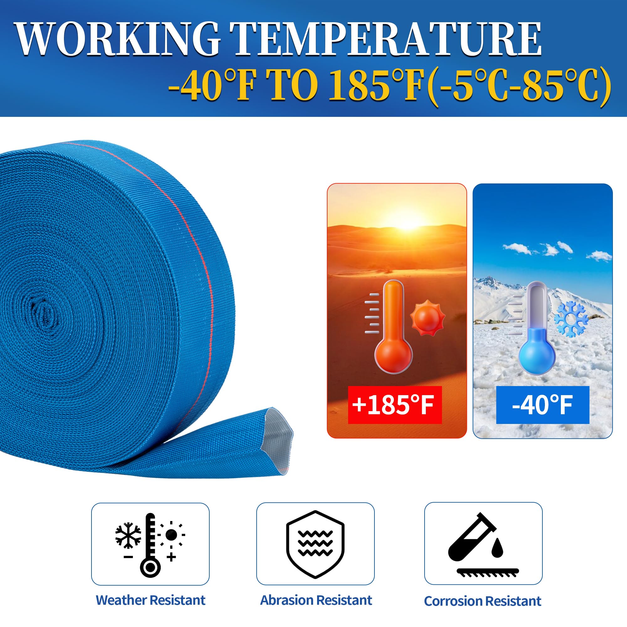 Snapklik.com : 3"x 65.6ft Pool Backwash Hose Heavy Duty PVC Discharge ...