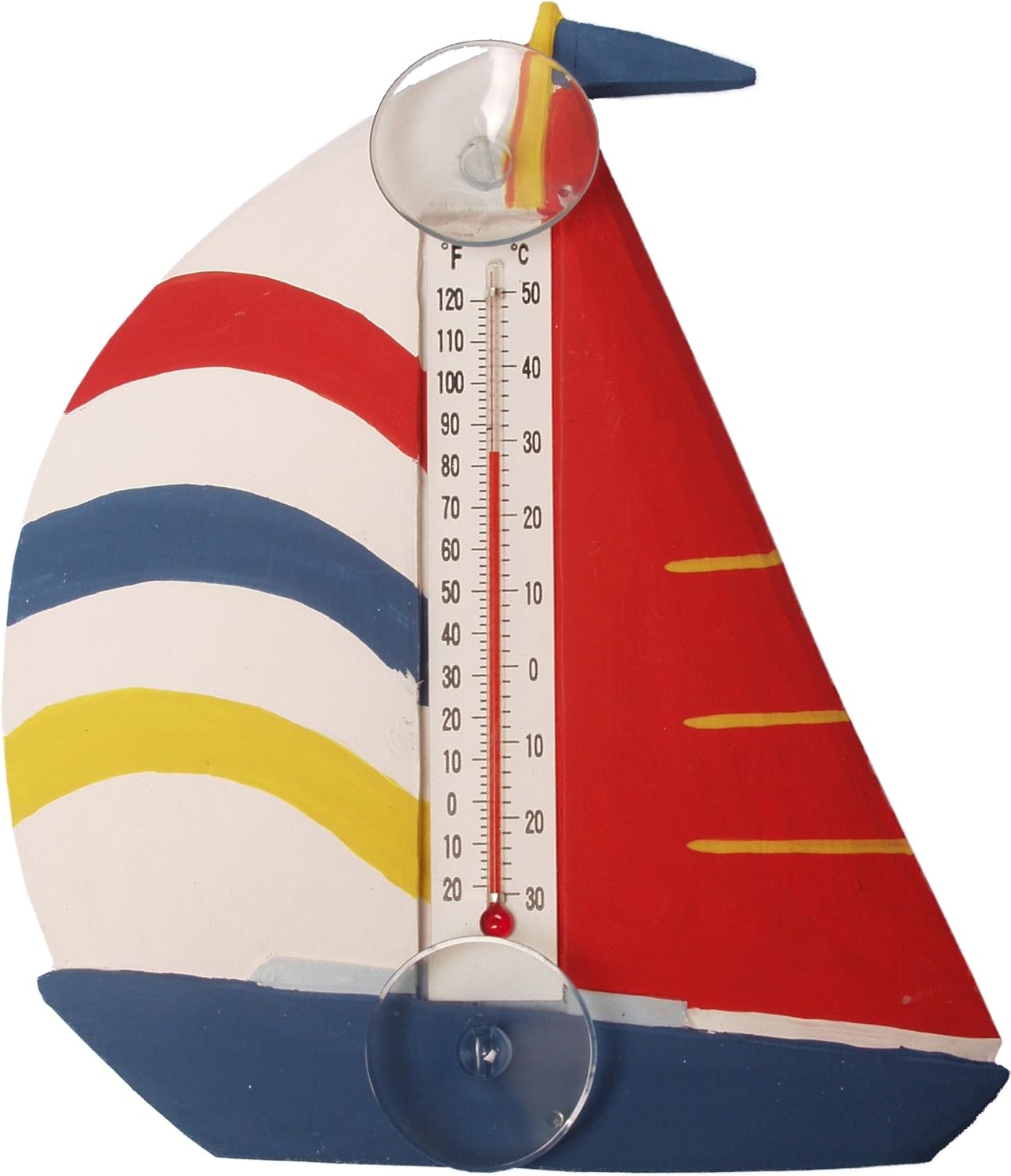 Amazon.com : Sailboat sail Boat Ship Outdoor Window Thermometer New ...