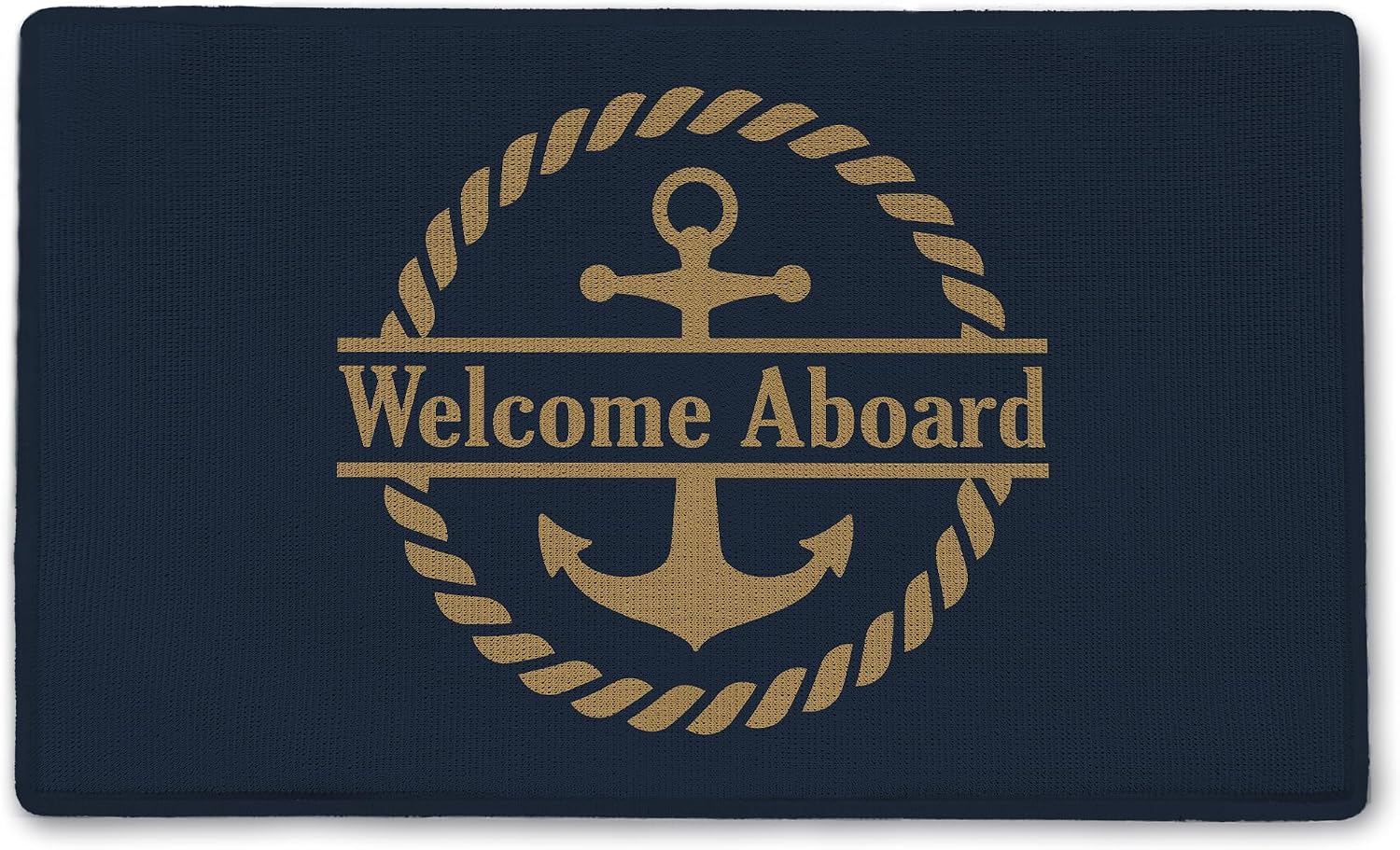 Amazon.com: Bnwepo Nautical Outdoor Welcome Door Mat, Welcome Aboard ...