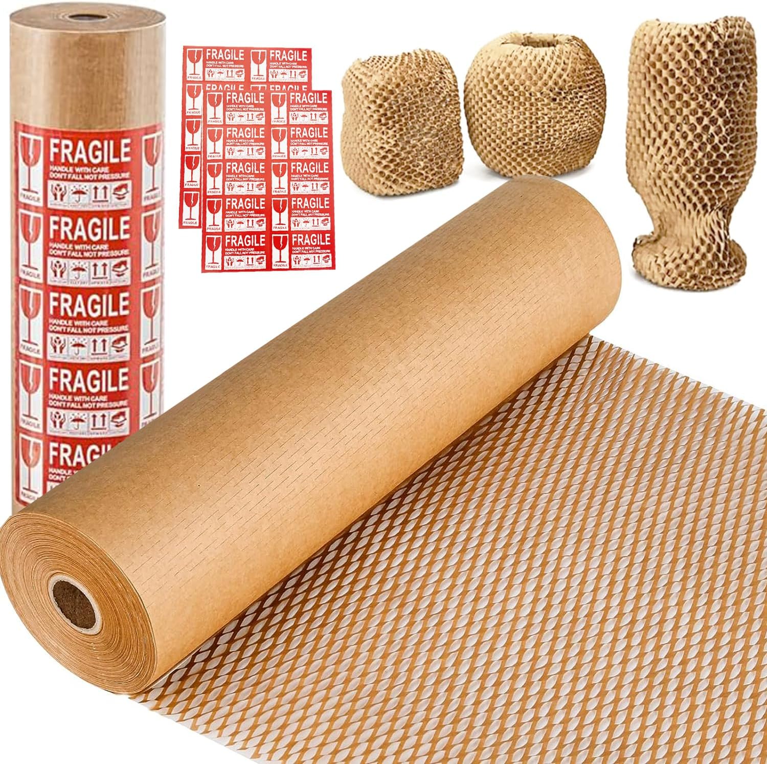 Amazon.com : Eco Friendly Honeycomb Packing Paper, 20" x 328' Honeycomb ...