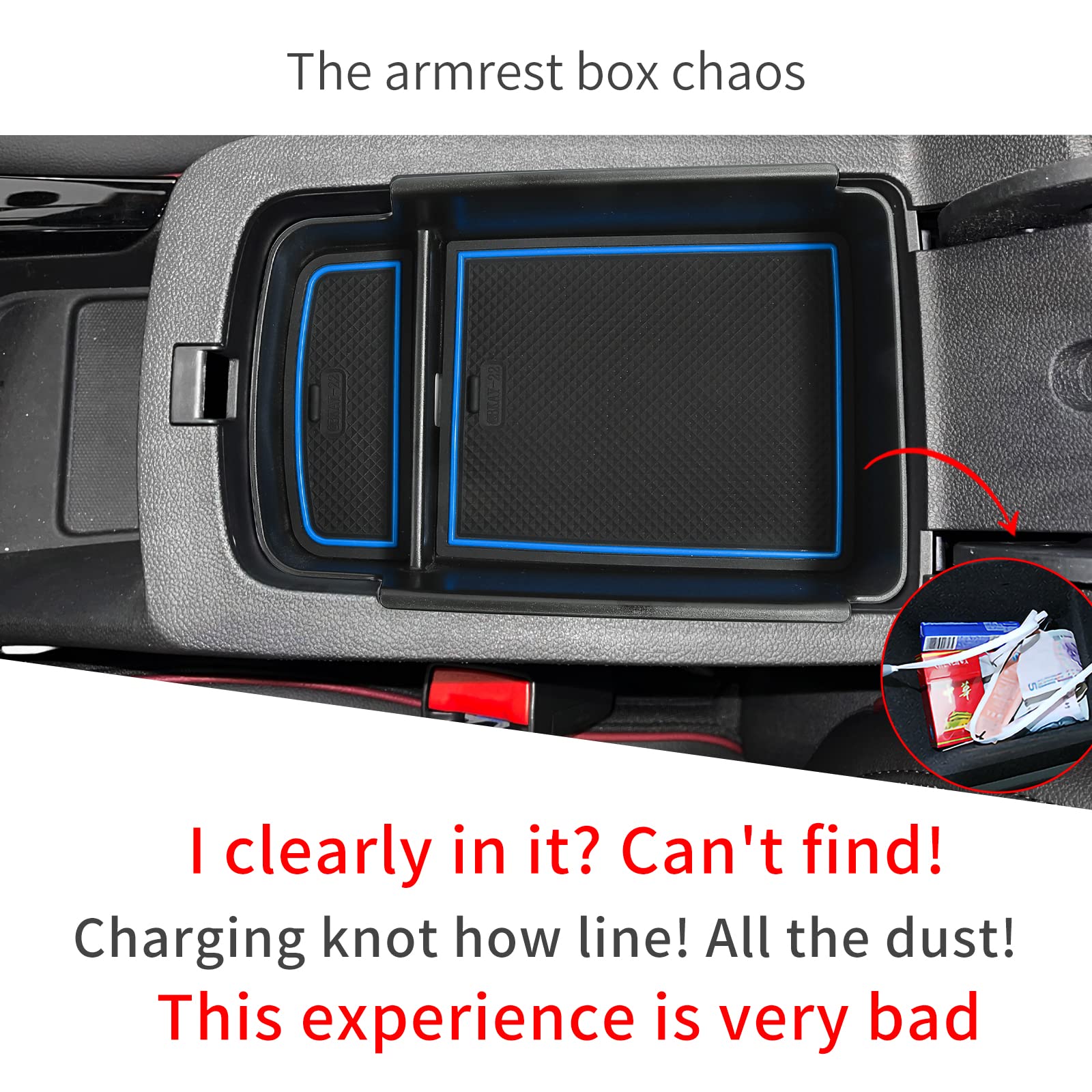 Snapklik.com : Smabee Center Console Organizer Tray, For Chevy Trax ...