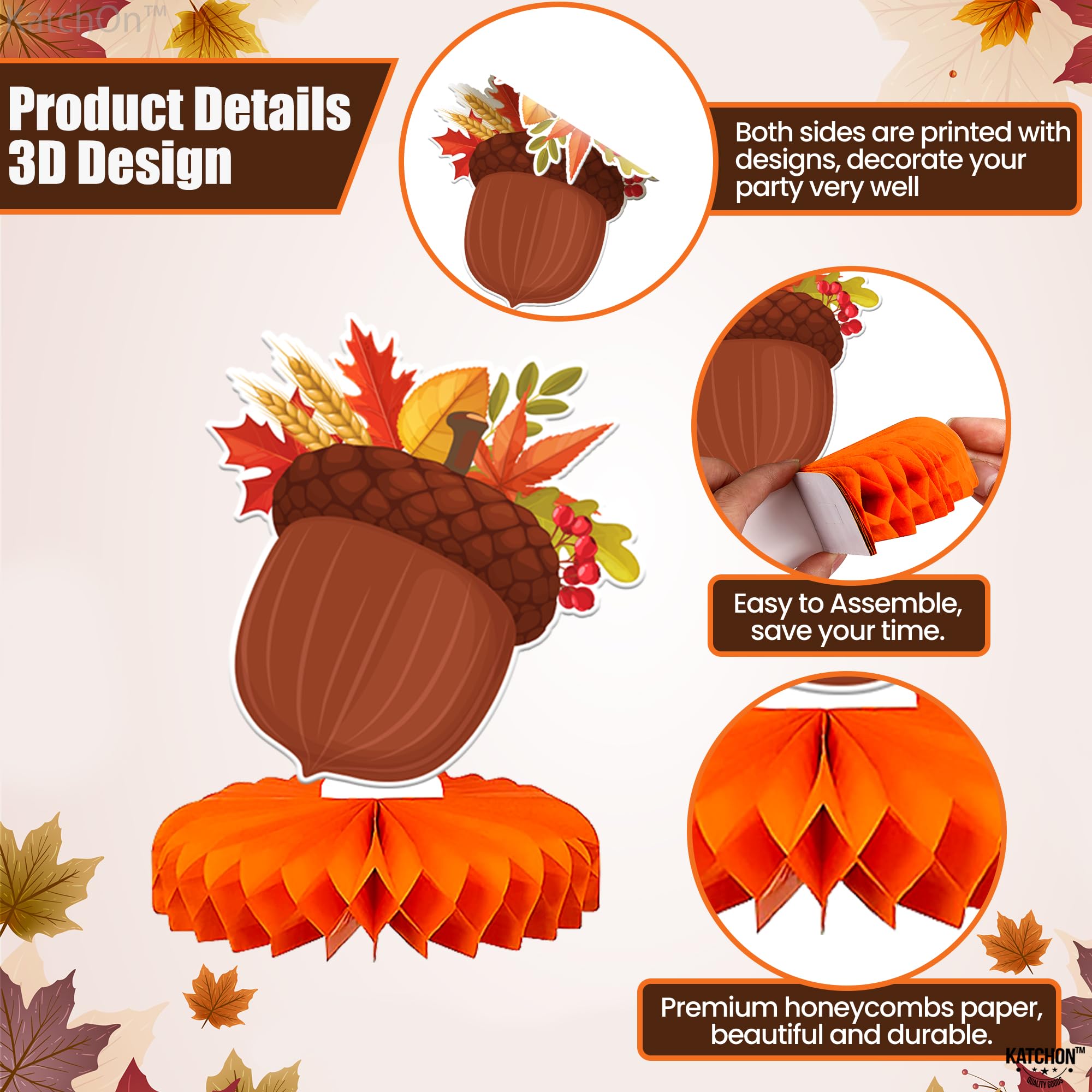 Snapklik.com : Happy Thanksgiving Centerpieces For Tables Pack Of 12 ...