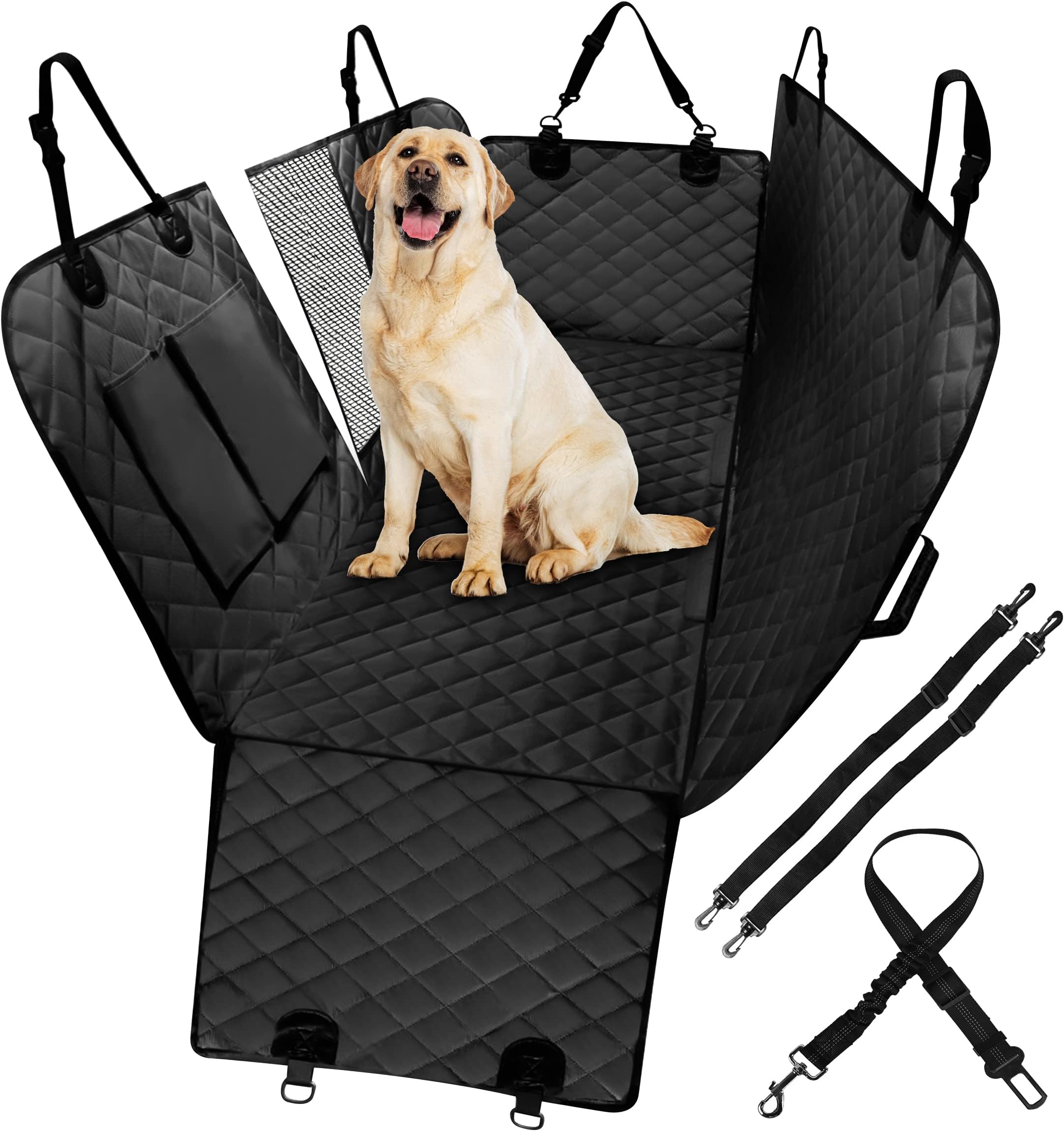 Formonix Dog Seat Covers For Cars Back Seats - 5 Layer Dog hammock for ...