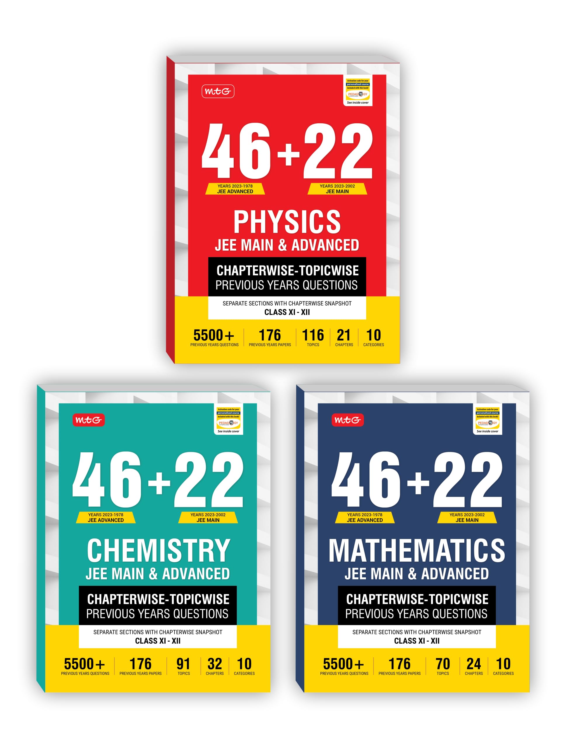 Buy MTG 46 + 22 Years JEE Main and IIT JEE Advanced Previous Years ...