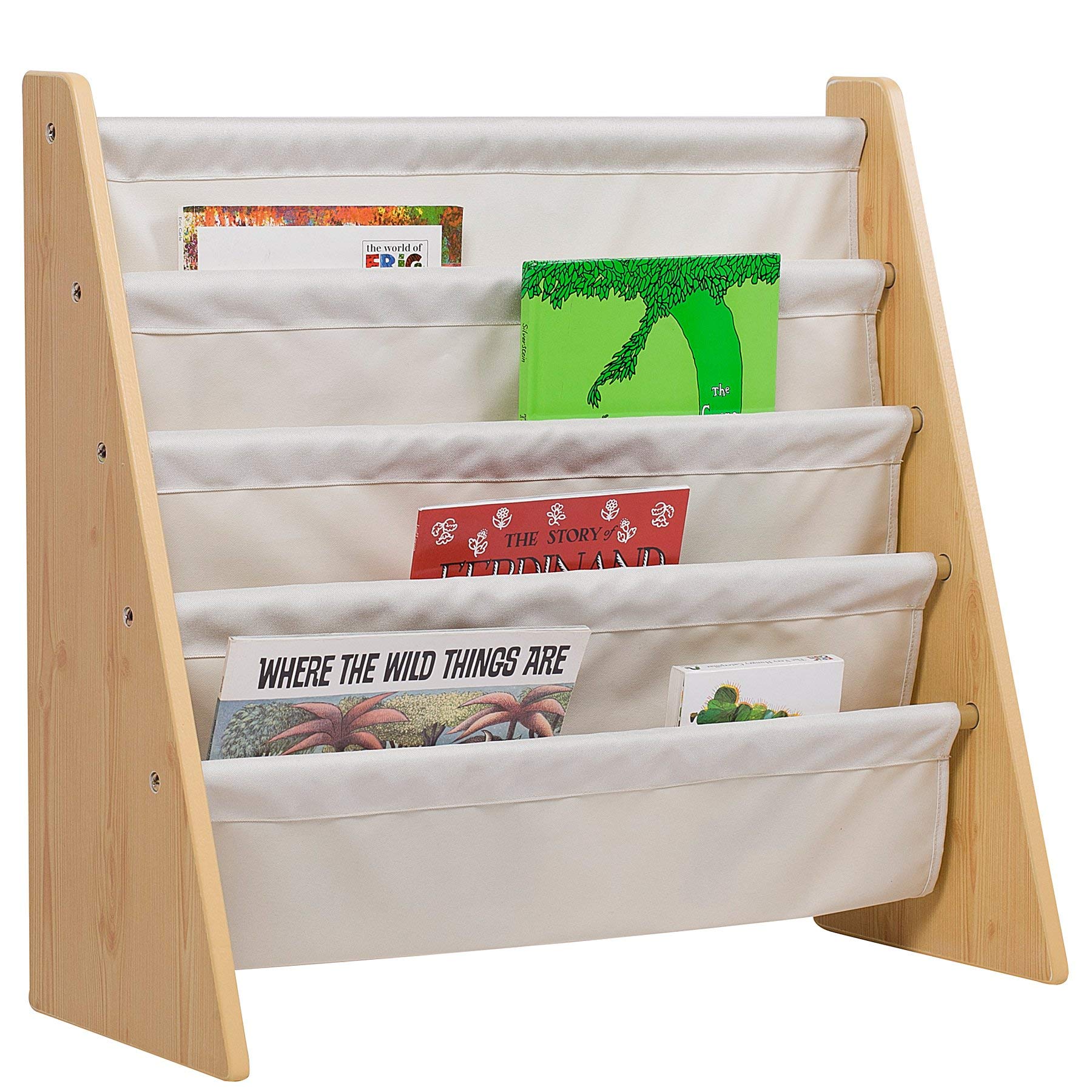 Amazon.com: Wildkin Kids Premium Canvas Sling Bookshelf for Boys ...