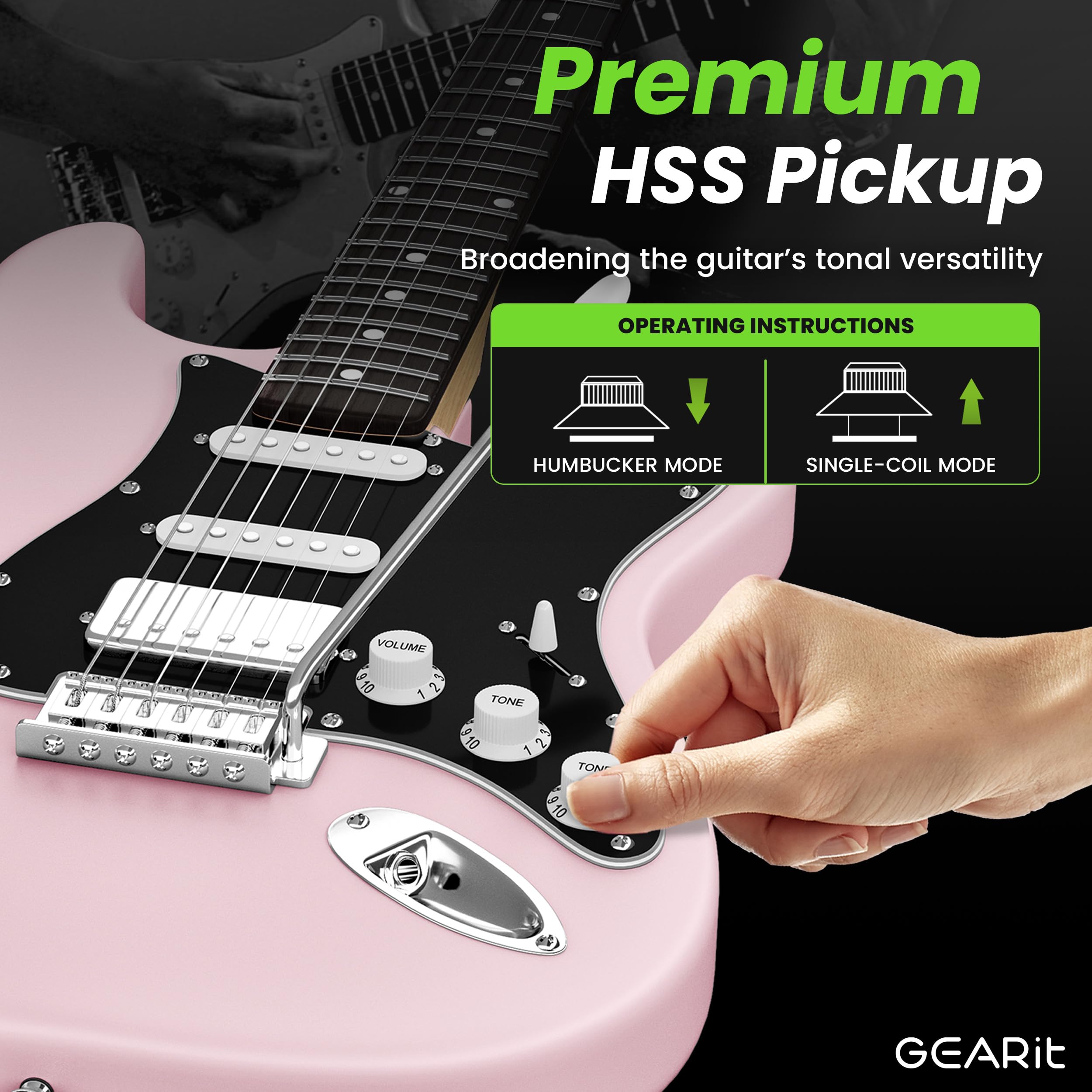 Snapklik.com : GEARit 39 Inch Full Size Canyon Series Electric Guitar ...