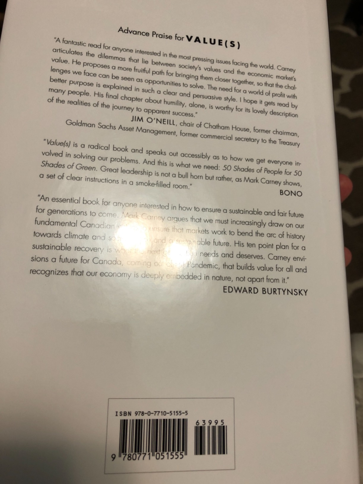 Values: Building a Better World for All: Carney, Mark: 9780771051555 ...
