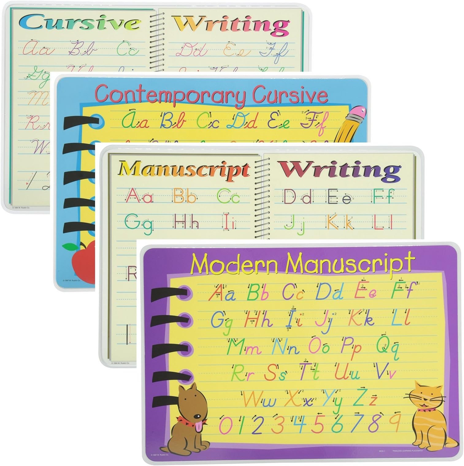 Amazon.com: Painless Learning Educational Placemats Sets Contemporary ...