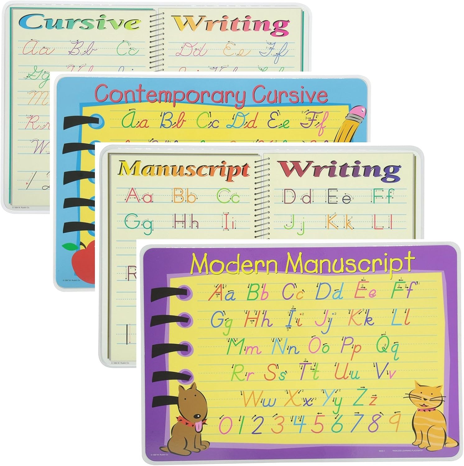 Amazon.com: Painless Learning Educational Placemats Sets Contemporary ...