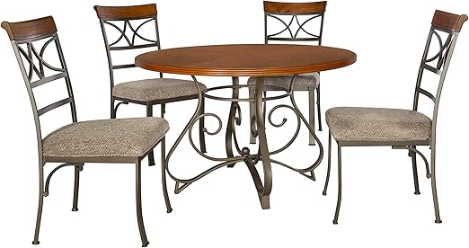 Amazon.com - Powell Hamilton Dining 5 Piece Set, Medium Cherry - Table ...
