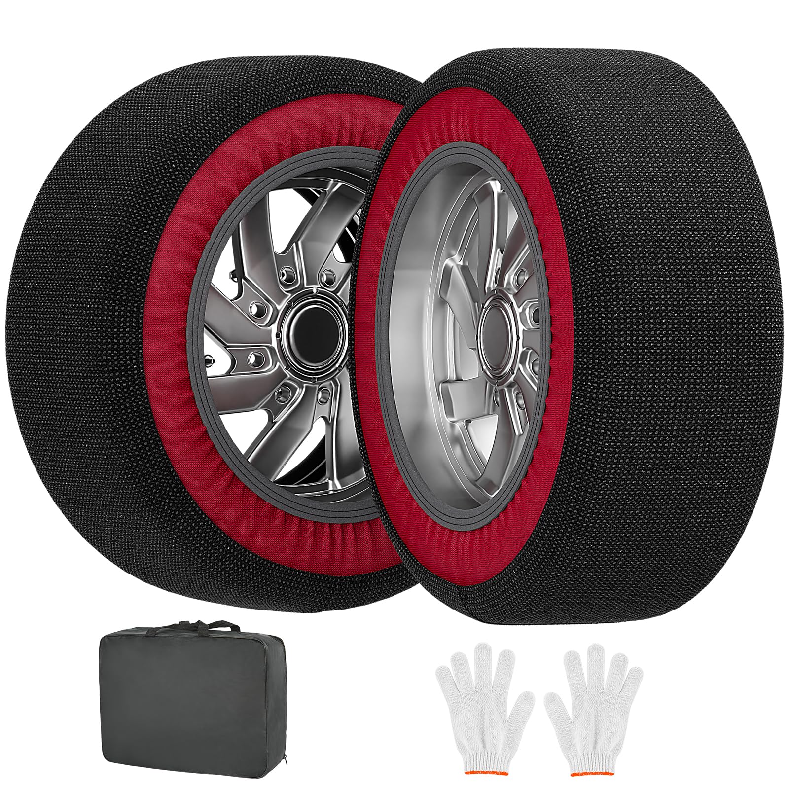 Amazon.com: Snow Socks for Tires - Enhanced Traction Device for Cars ...