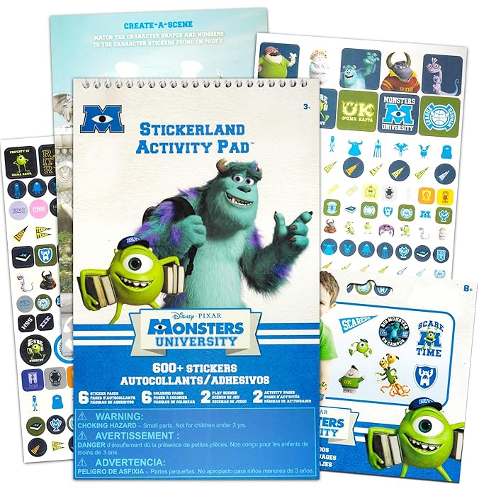 Buy Monsters Inc Stickers and Temporary Tattoos Party Favors Activity ...
