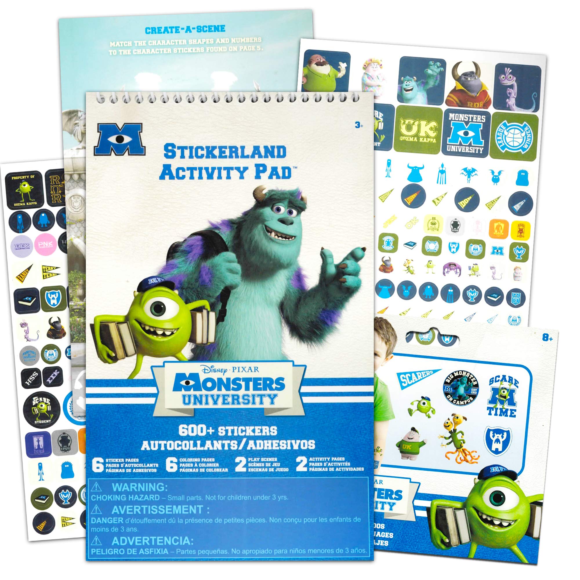Buy Monsters Inc Stickers and Temporary Tattoos Party Favors Activity ...