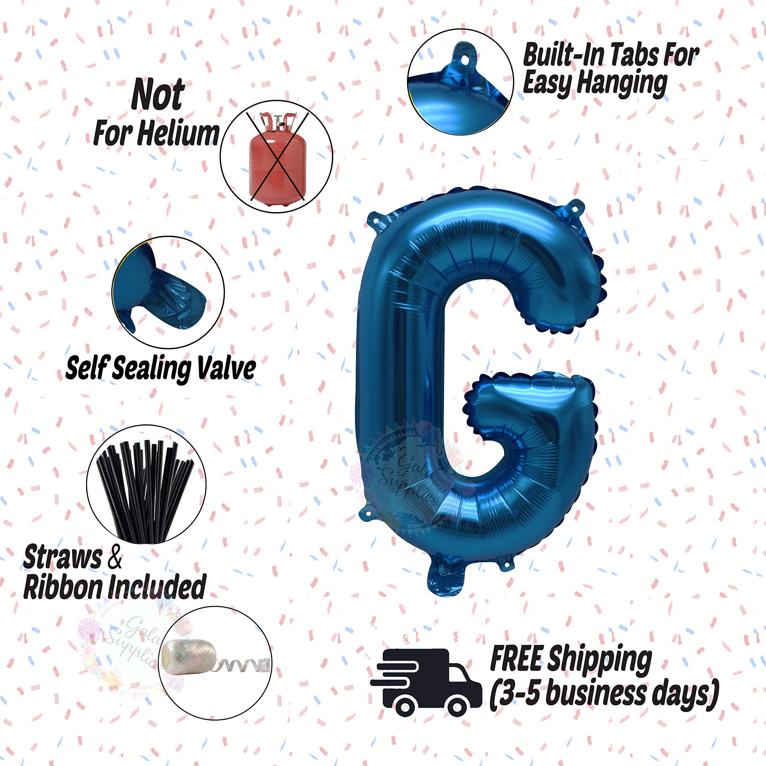 Letter Balloons - Custom Phrase 16" Inch Alphabet Letters & Numbers ...