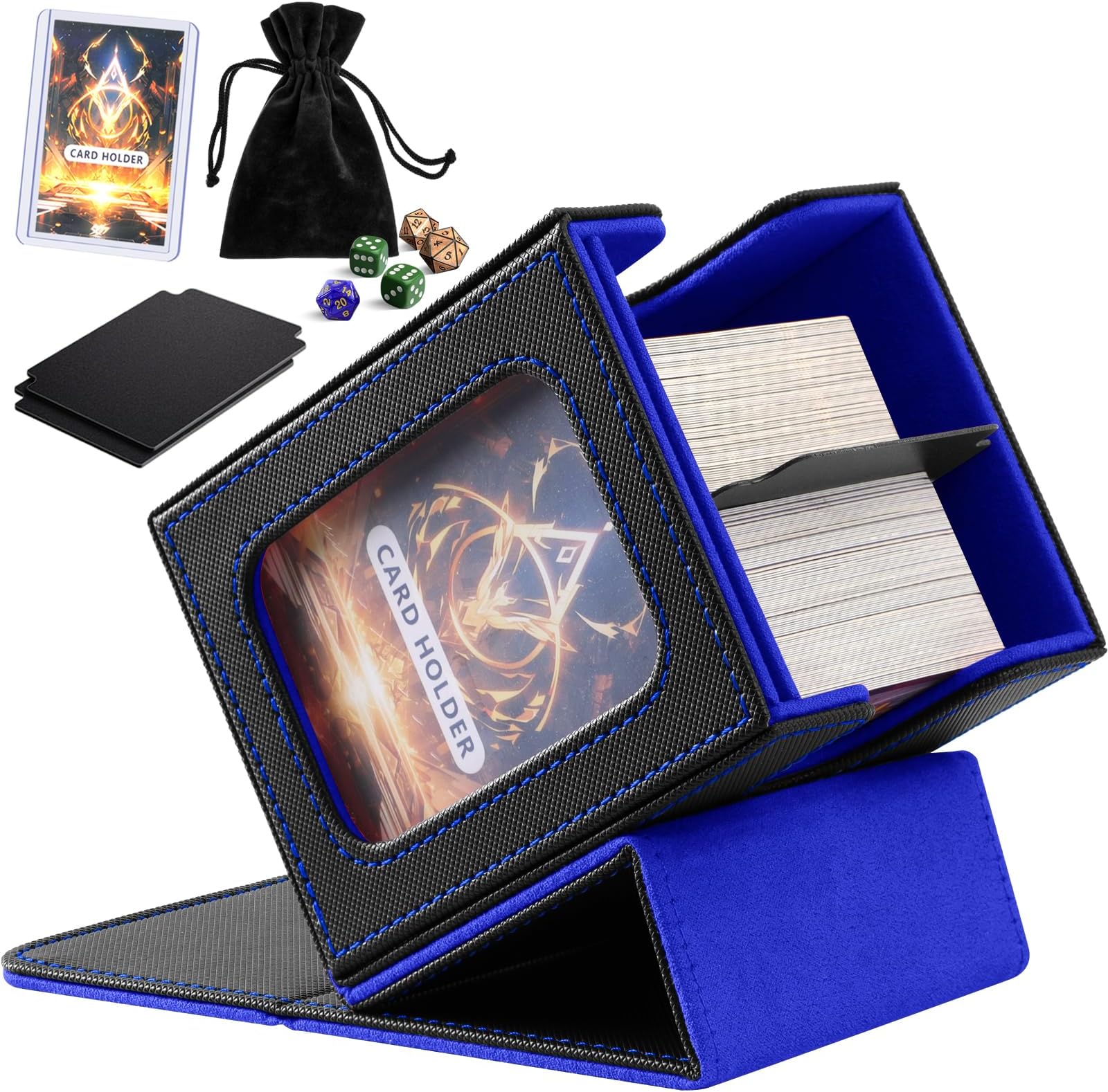 Amazon.com: Kitoyz Card Deck Box with Commander Display,MTG Card ...