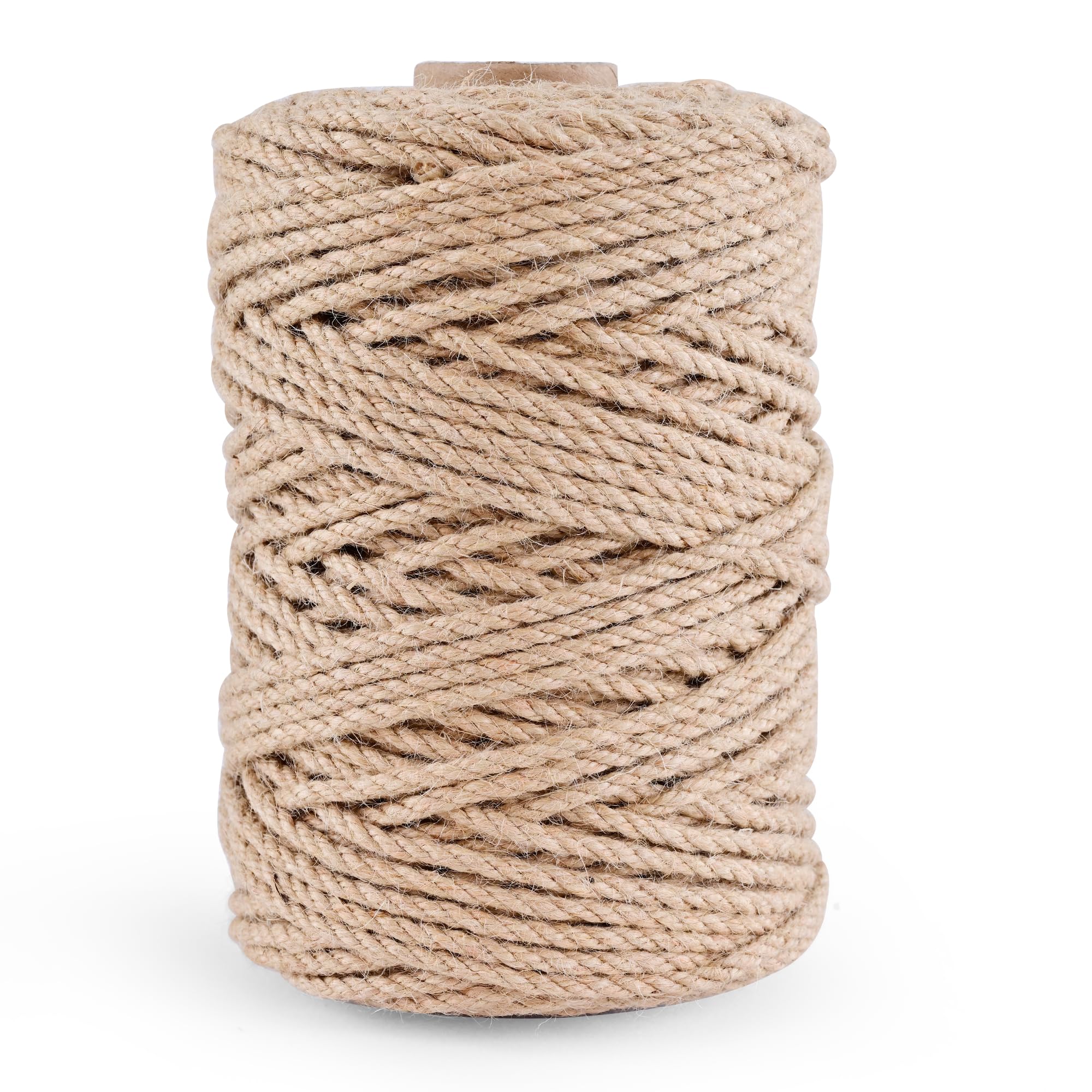 Amazon.com: Natural Jute Twine 656ft 4mm,3Ply Twisted Thick Twine Rope ...