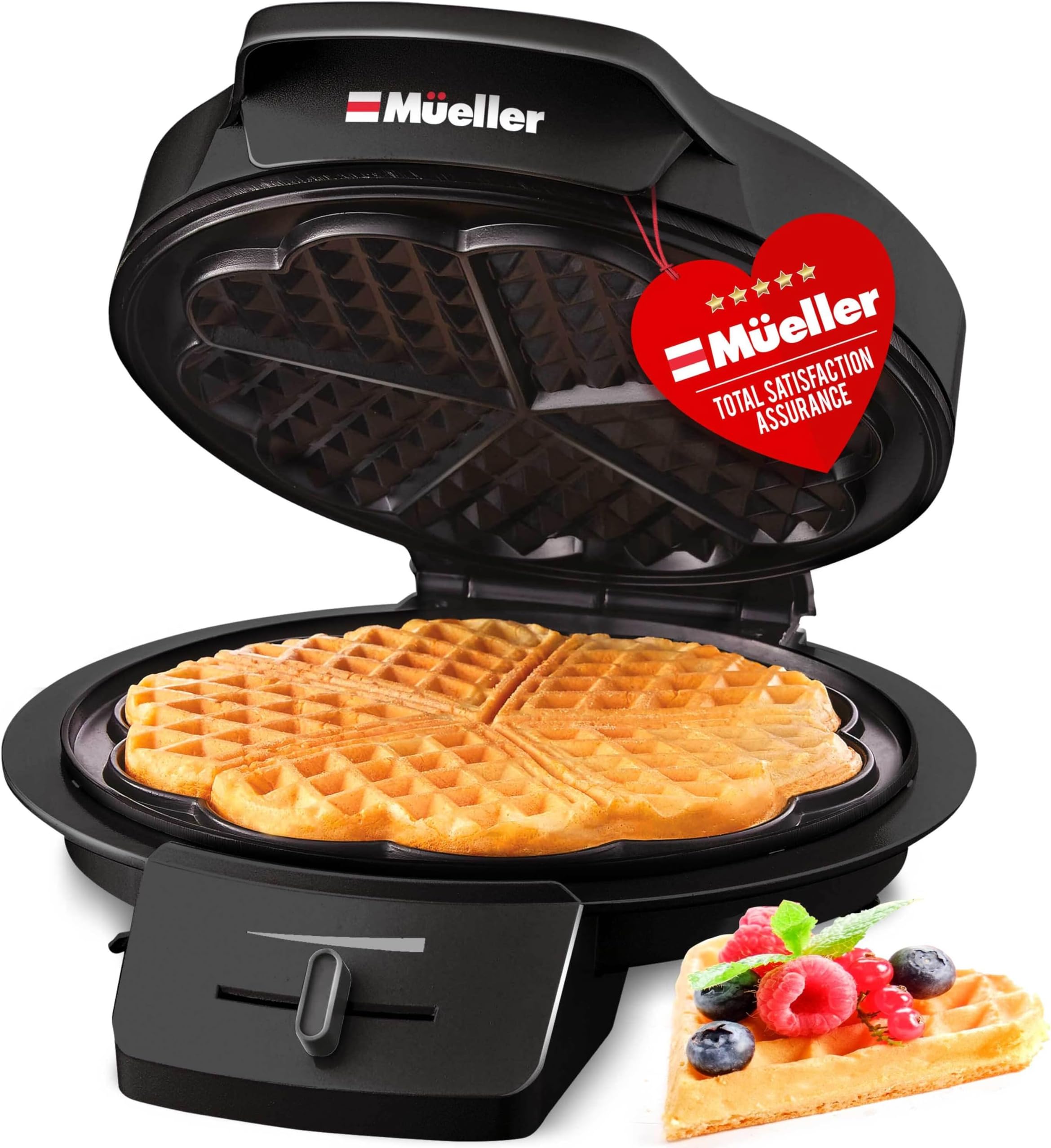 Amazon.com: bella Classic Rotating Belgian Waffle Maker with Nonstick ...