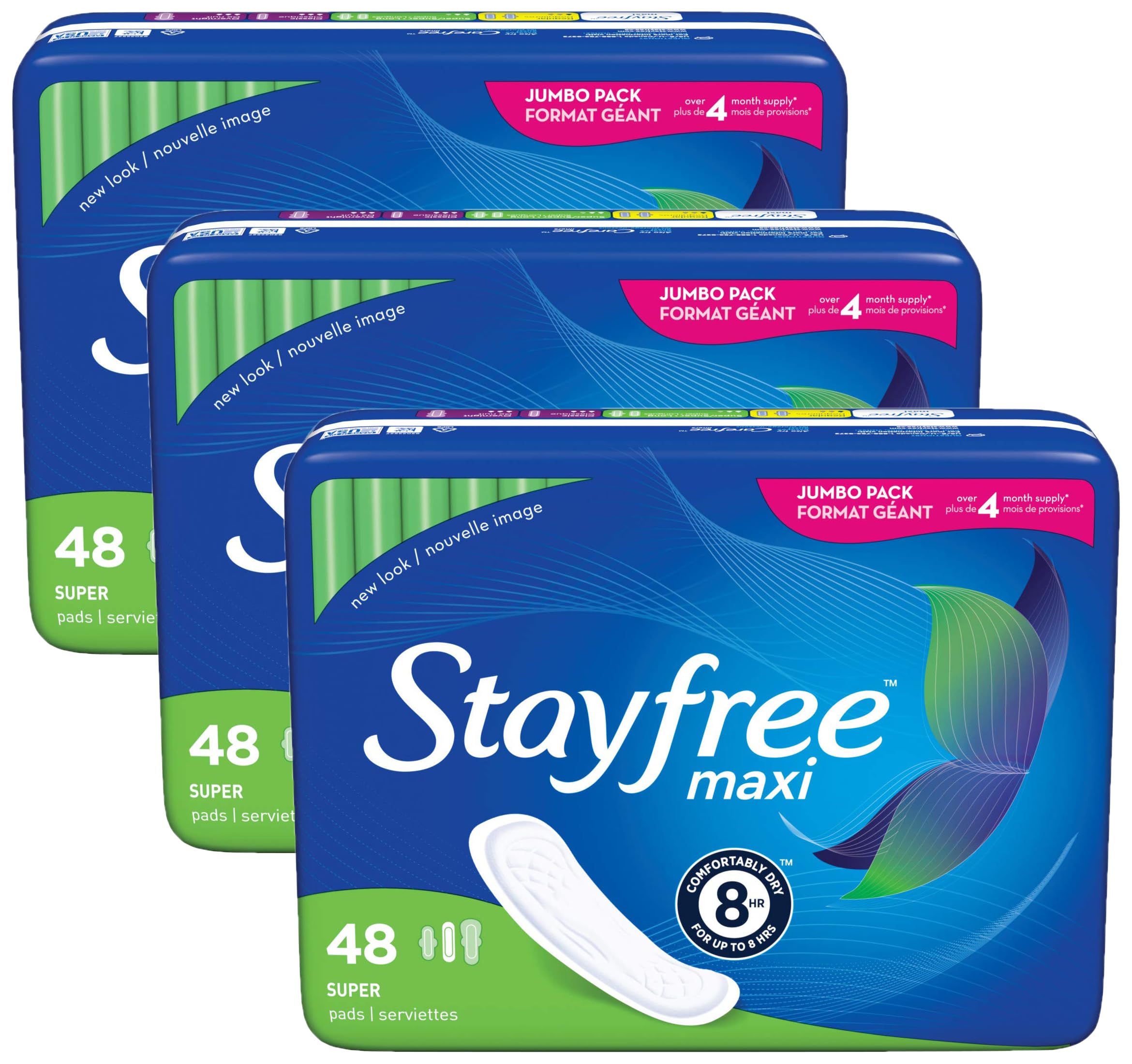 Amazon.com: Stayfree Maxi Super Long Wingless Reliable Protection and ...