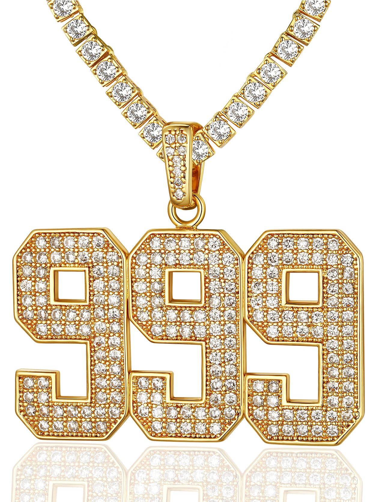 Snapklik.com : KeyStyle Custom Number Necklace For Men Women
