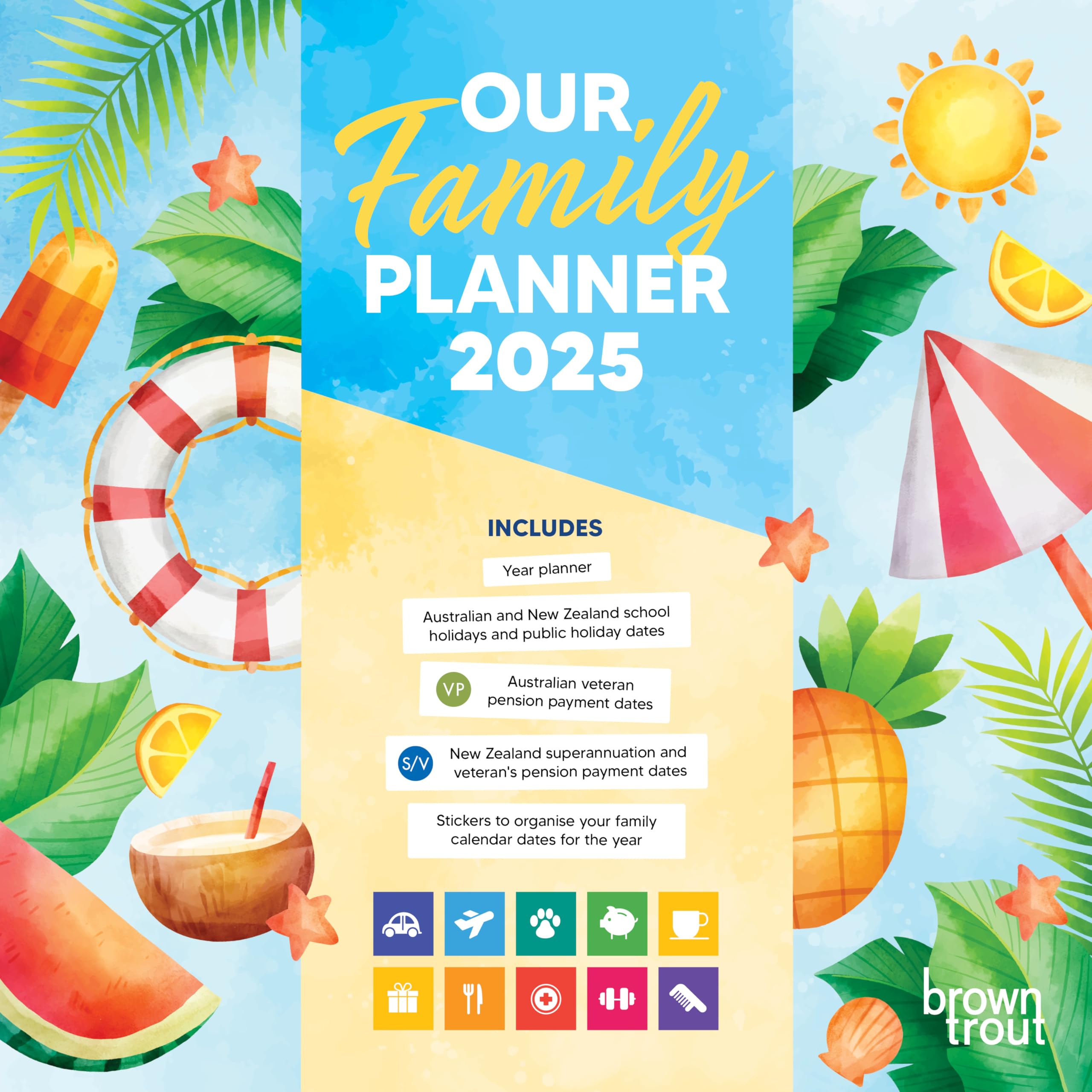 Our Family Planner 2025 Square: Wall Calendars: Amazon.com.au