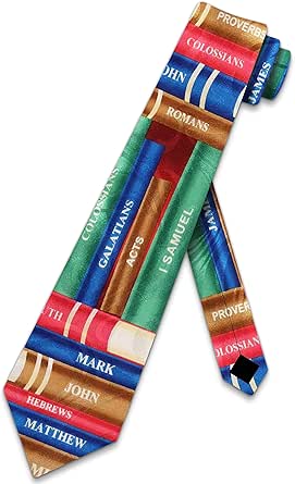 Amazon.com: Steven Harris Books of the Bible Ties Mens Religious ...