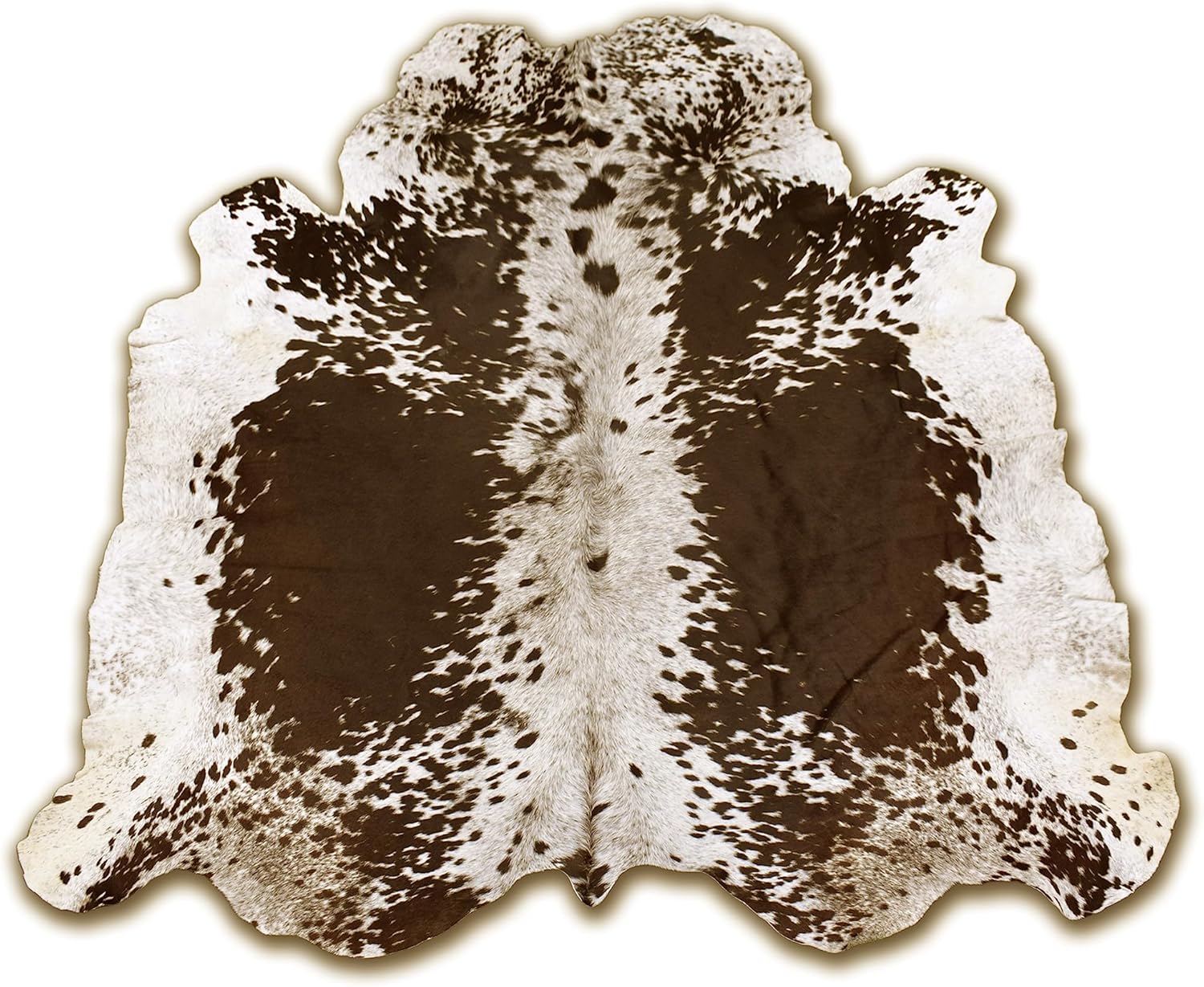 Amazon.com: Genuine Cowhide Rug Speckled Salt and Pepper Black White ...