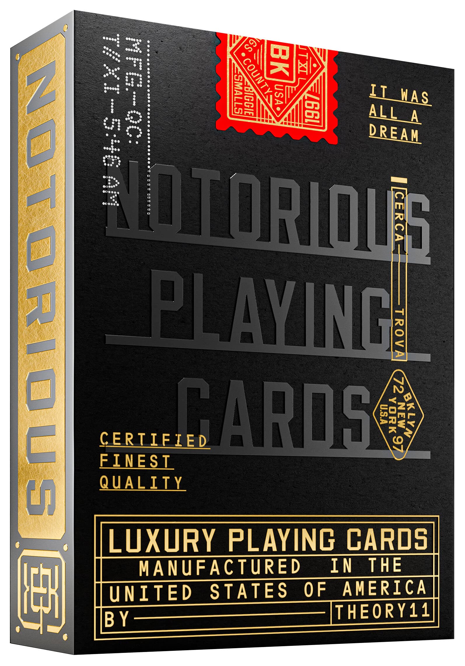 Amazon.com: theory11 Notorious B.I.G. Luxury Playing Cards, Poker Size ...