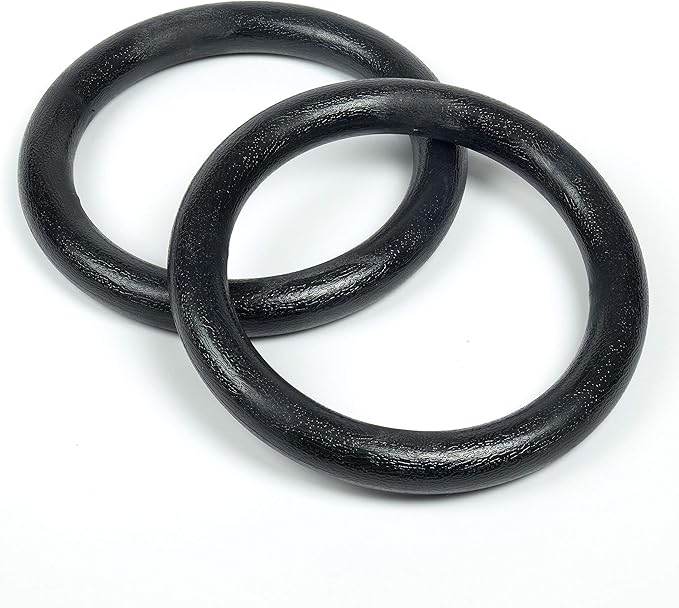Amazon.com: AP Plus Ninja Warrior Rings - Set of 2 Large Black Traverse ...