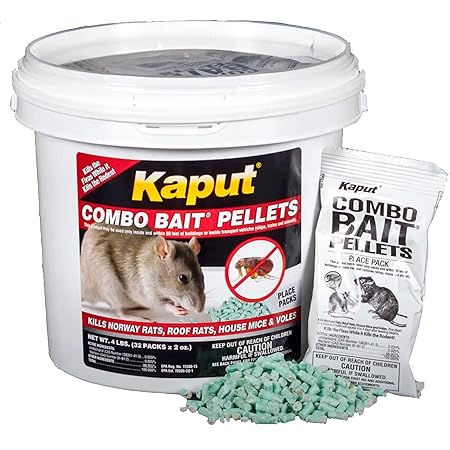 Amazon.com : KAPUT Mouse, Rat & Vole COMBO Bait Pellets - Kills rodents ...