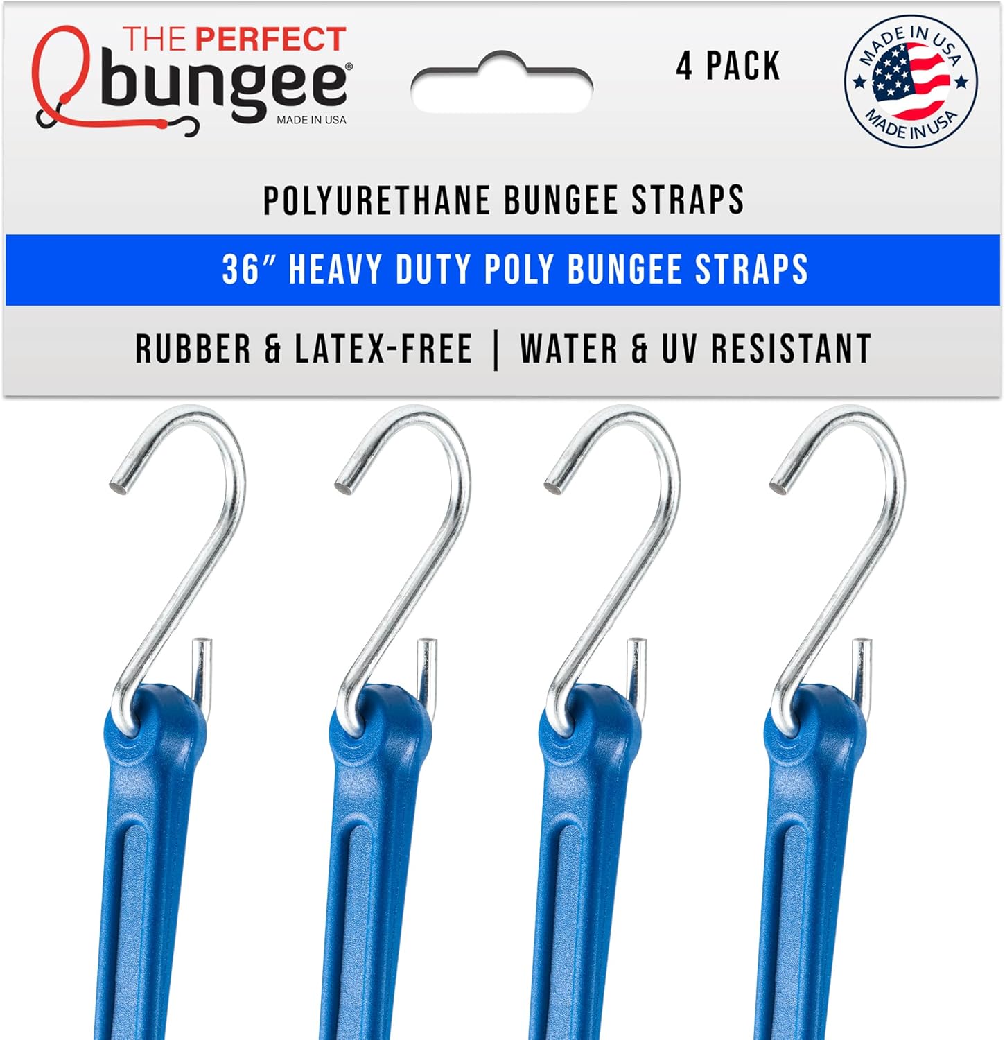 The Perfect Bungee 36" Heavy Duty Polyurethane Bungee Strap, Made in ...