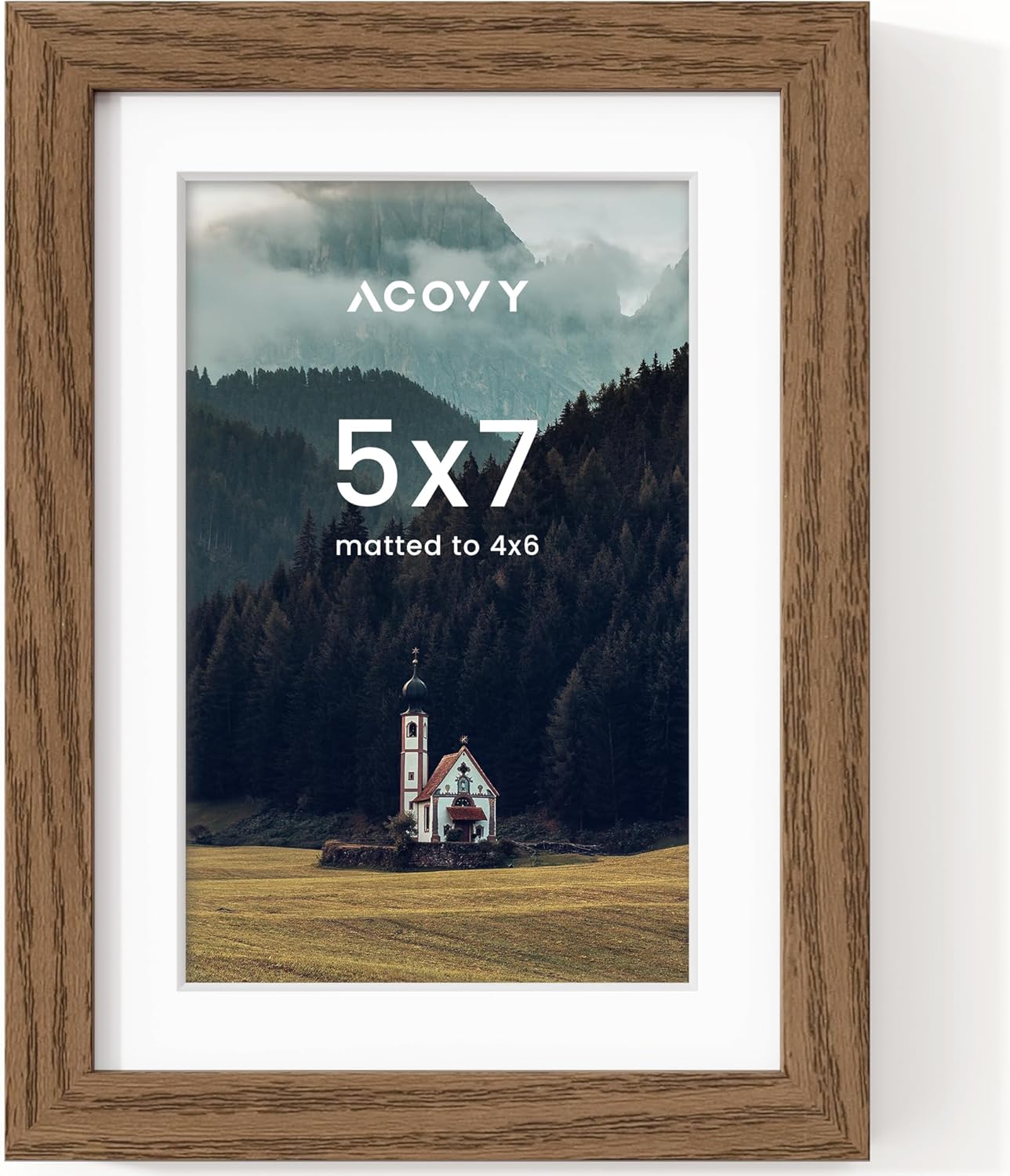 Amazon.com - Acovy 5x7 Picture Frame, 5x7 Frame Matted to 4x6, Photo ...