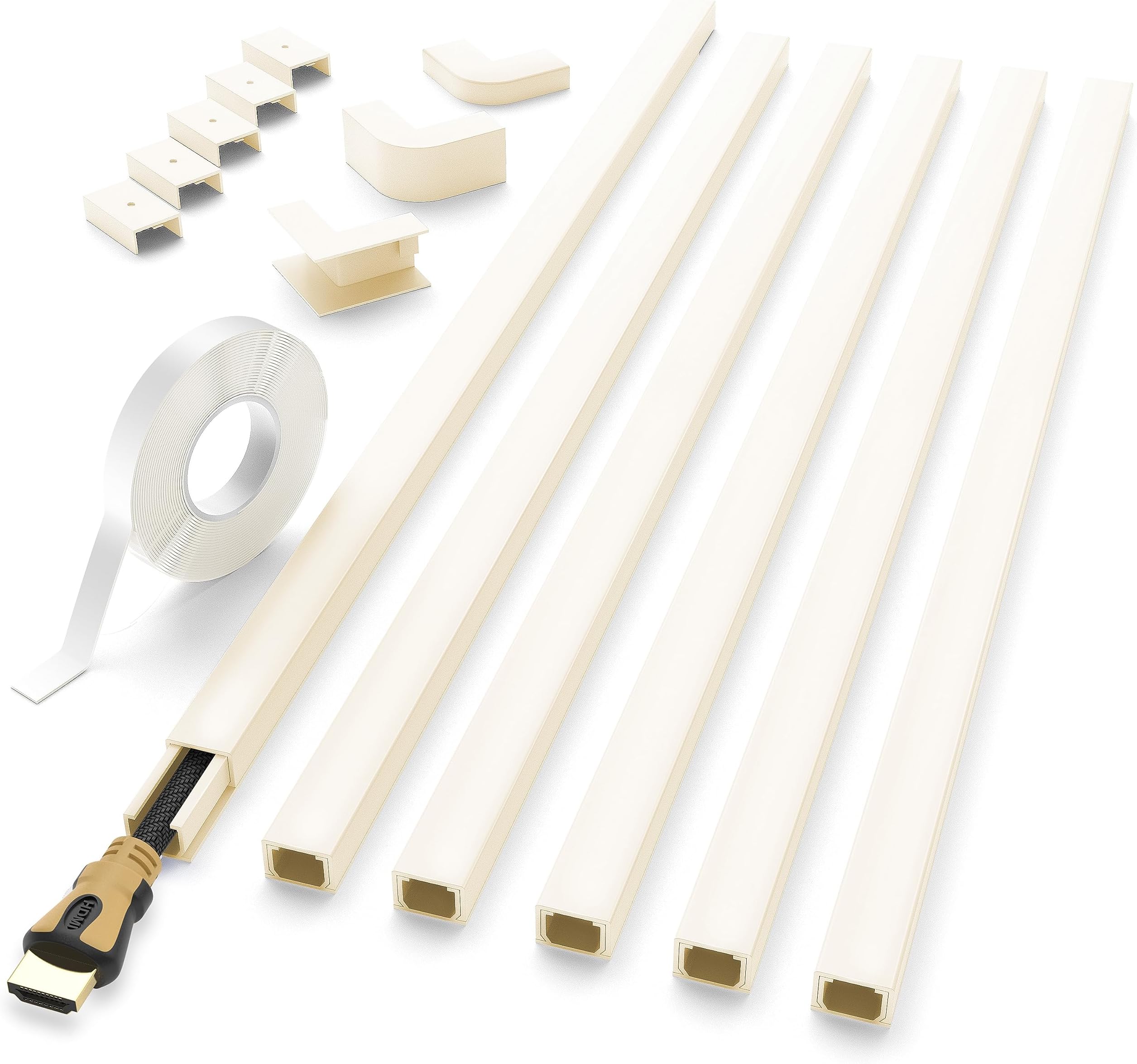 Amazon.com: D-Line Half Round Cord Hider, Patented Cable Cover, Hide TV ...