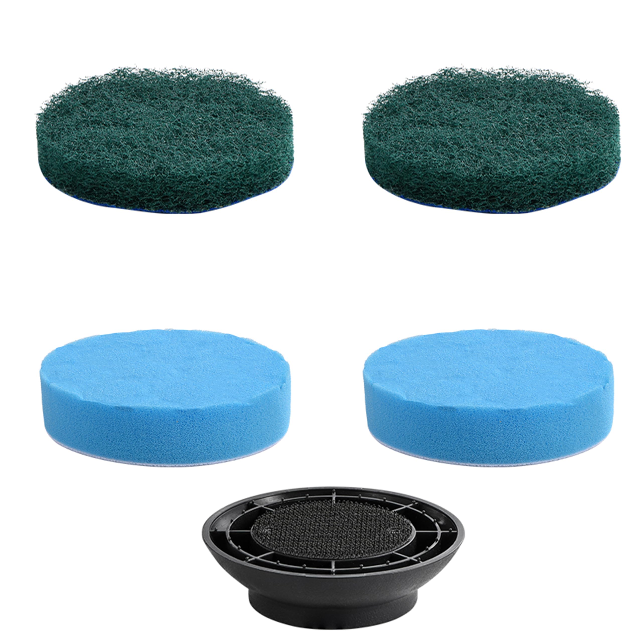 Snapklik.com : 4 Pack Foam Scrubber And Scouring Pad For Glass, Floor ...