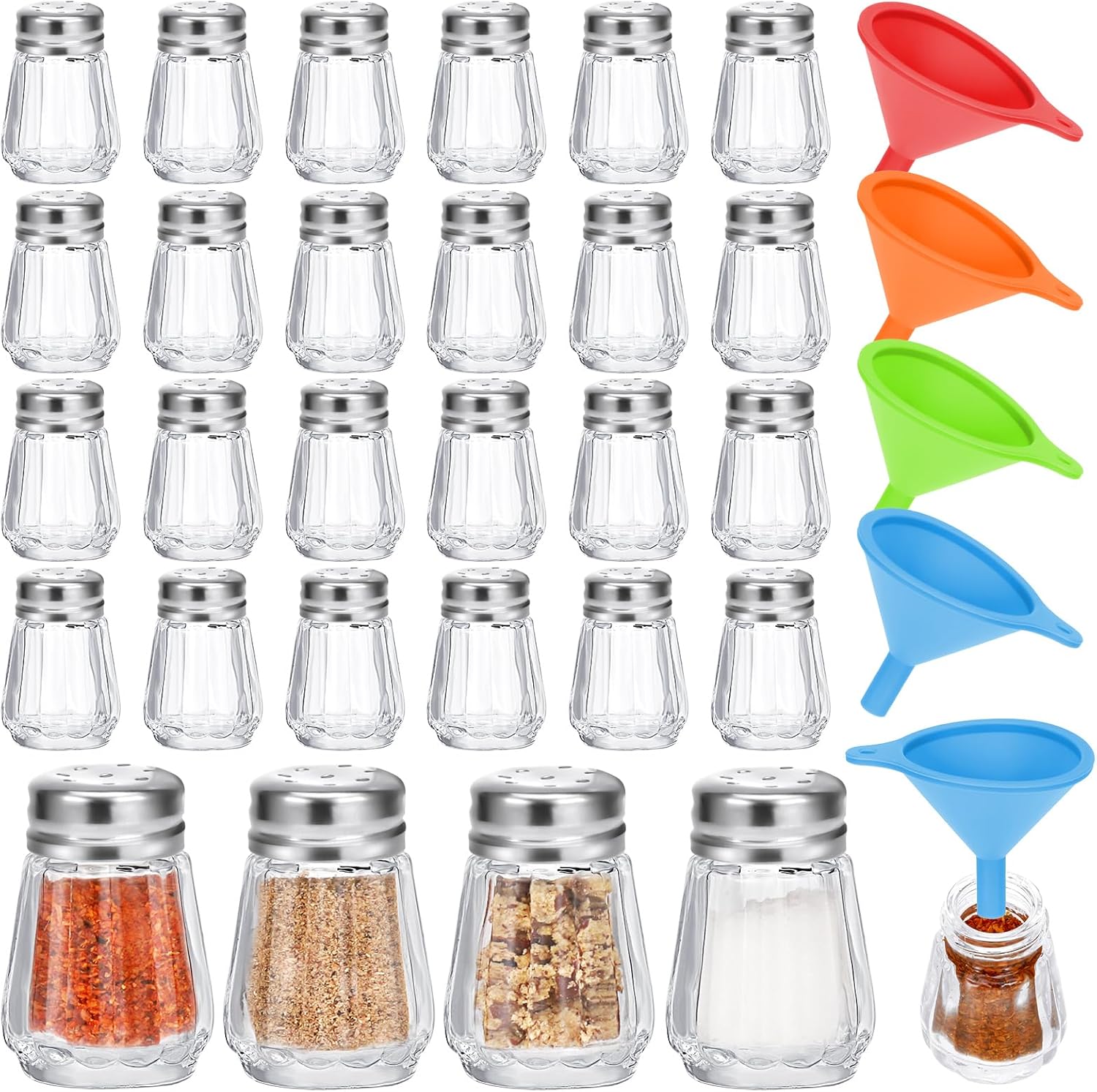 Amazon.com: GGSTDDUP 24 PCS Mini Pepper Shaker Set,Mini Salt and Pepper ...