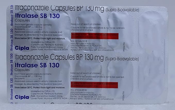 Itralase SB 130 - Strip of 10 Capsules : Amazon.in: Health & Personal Care