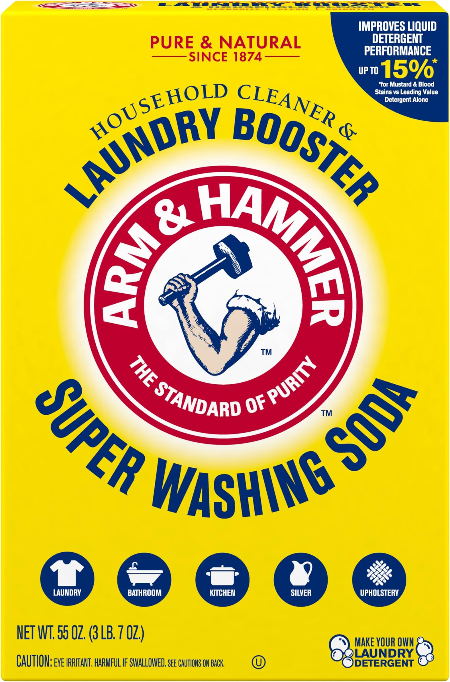 Amazon.com: ARM & HAMMER Super Washing Soda Household Cleaner and ...