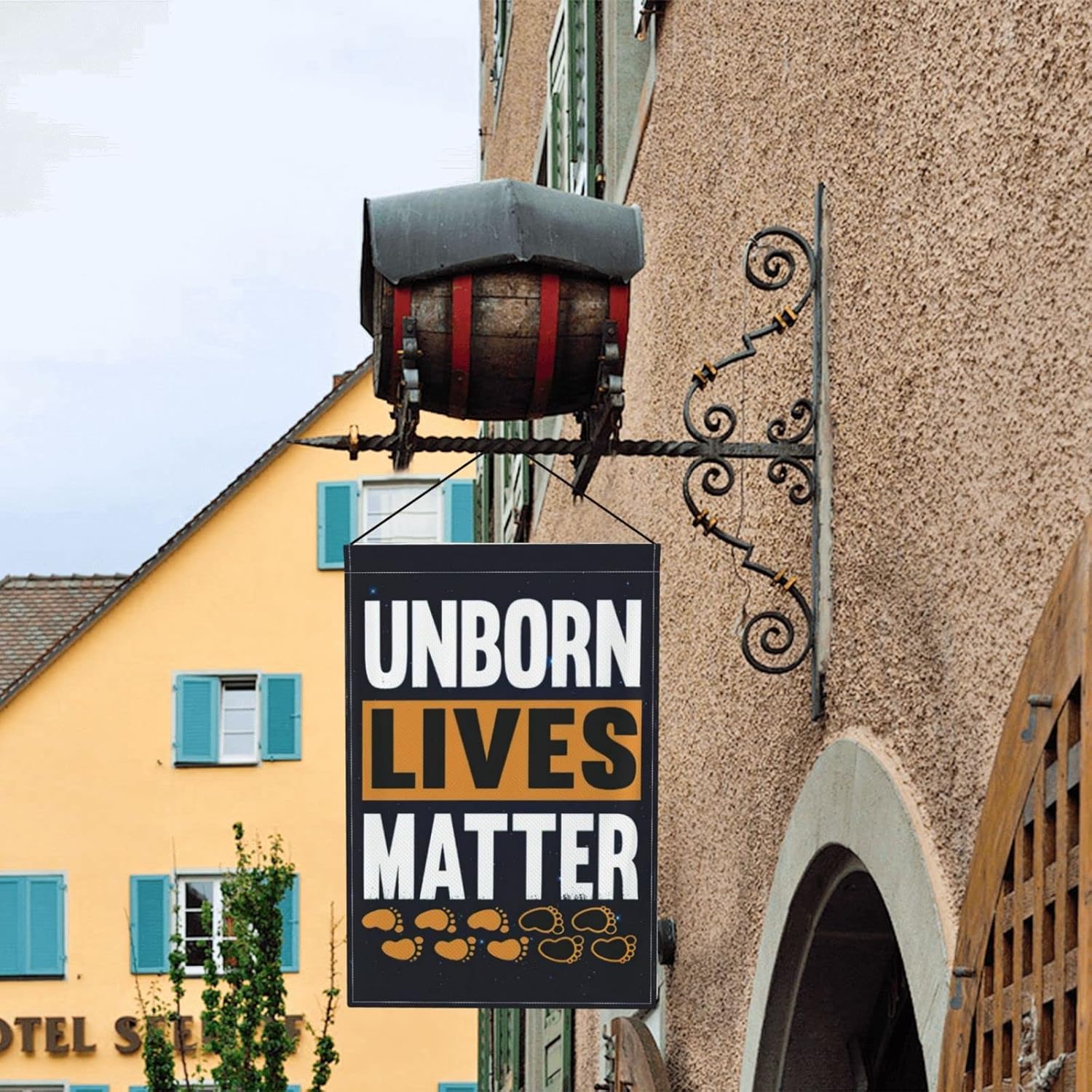 Unborn Lives Matter Pro Life Anti Abortion Flag 18"X12" Polyester Dorm ...