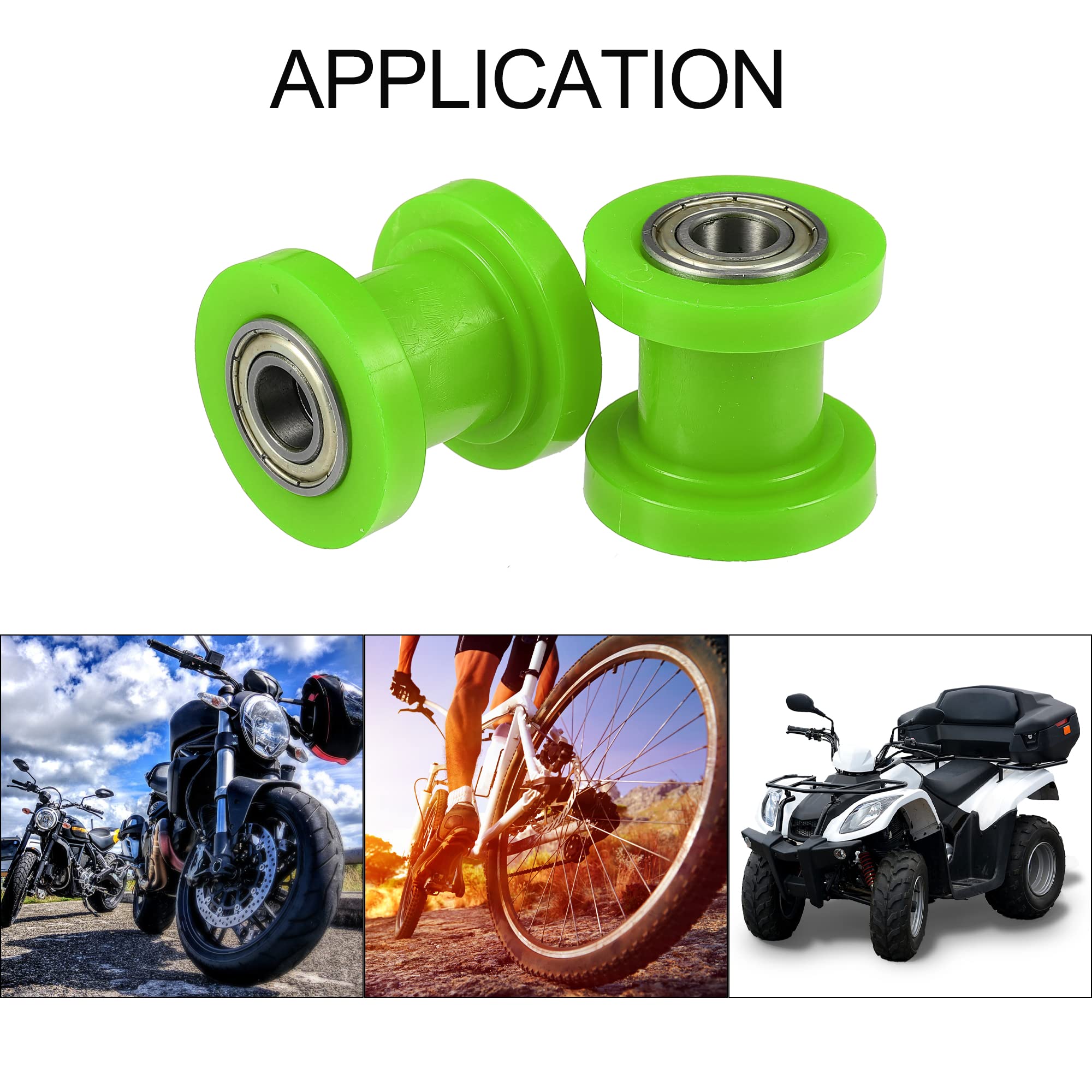 ATV Motorcycle Chain Accessory New 10mm/8mm Concave Chain Roller Pulley ...