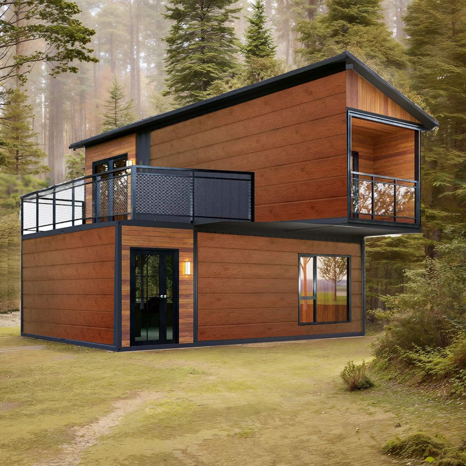 Buy 2 Room 2 Story Villa Container House Prefab Tiny Home to Live in ...