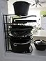 Lodge AW5S Cookware Organizer, Black + Free Shipping
