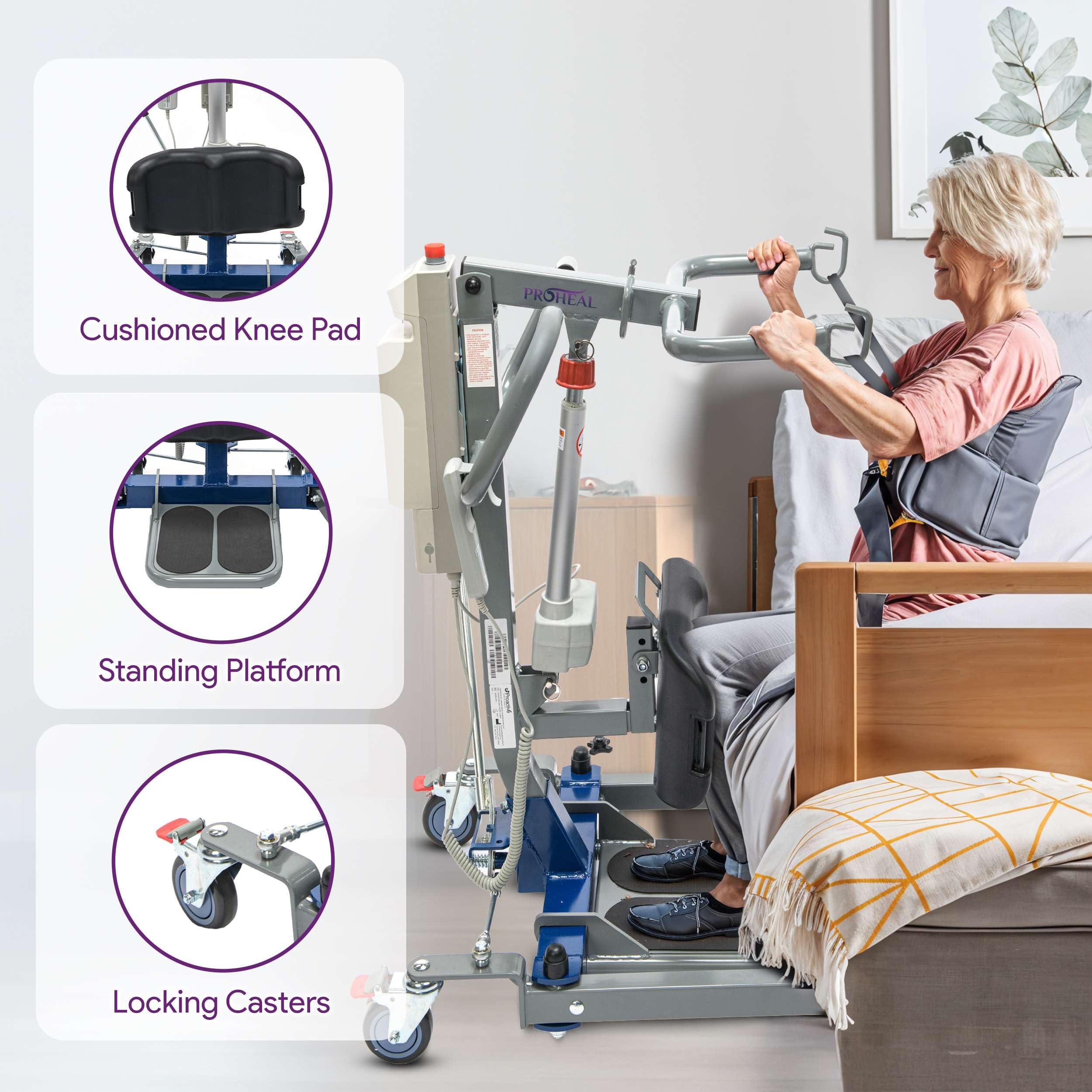 Snapklik.com : Compact Sit To Stand Lift - 500 Lb Weight Capacity Stand ...