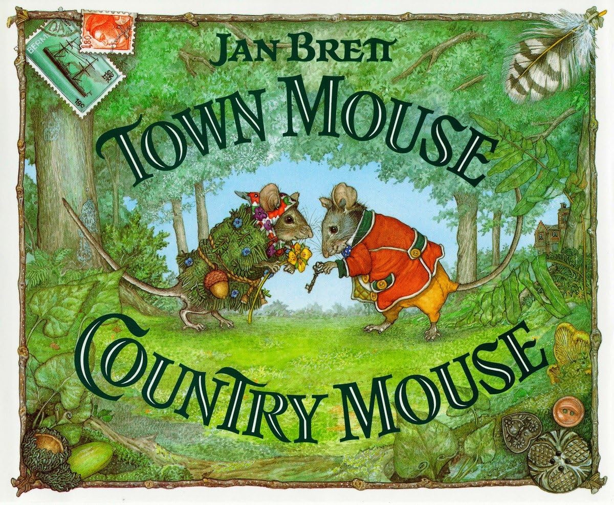 Town Mouse Country Mouse : Brett, Jan: Amazon.com.tr: Kitap