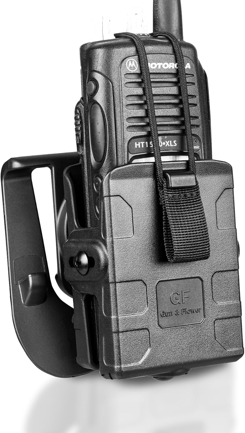 Amazon.com : Gun & Flower Universal Tactical Radio Holster for Two-Way ...