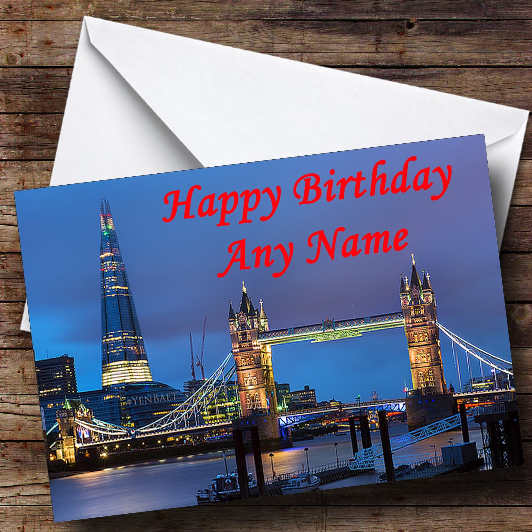 London Bridge Birthday Cards Impressionist Drawing Of The Scoop,